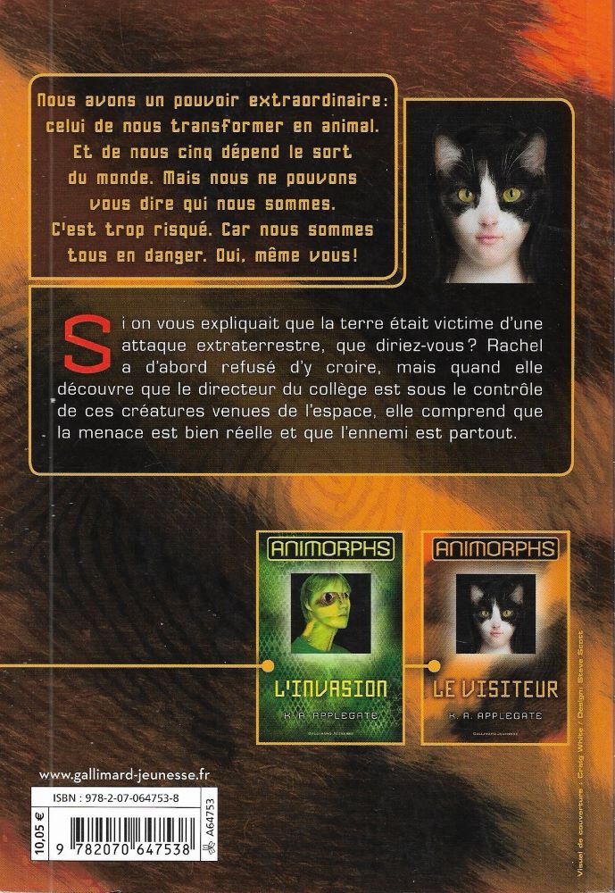 Le Visiteur - Katherine Alice APPLEGATE - Fiche livre - Critiques ...